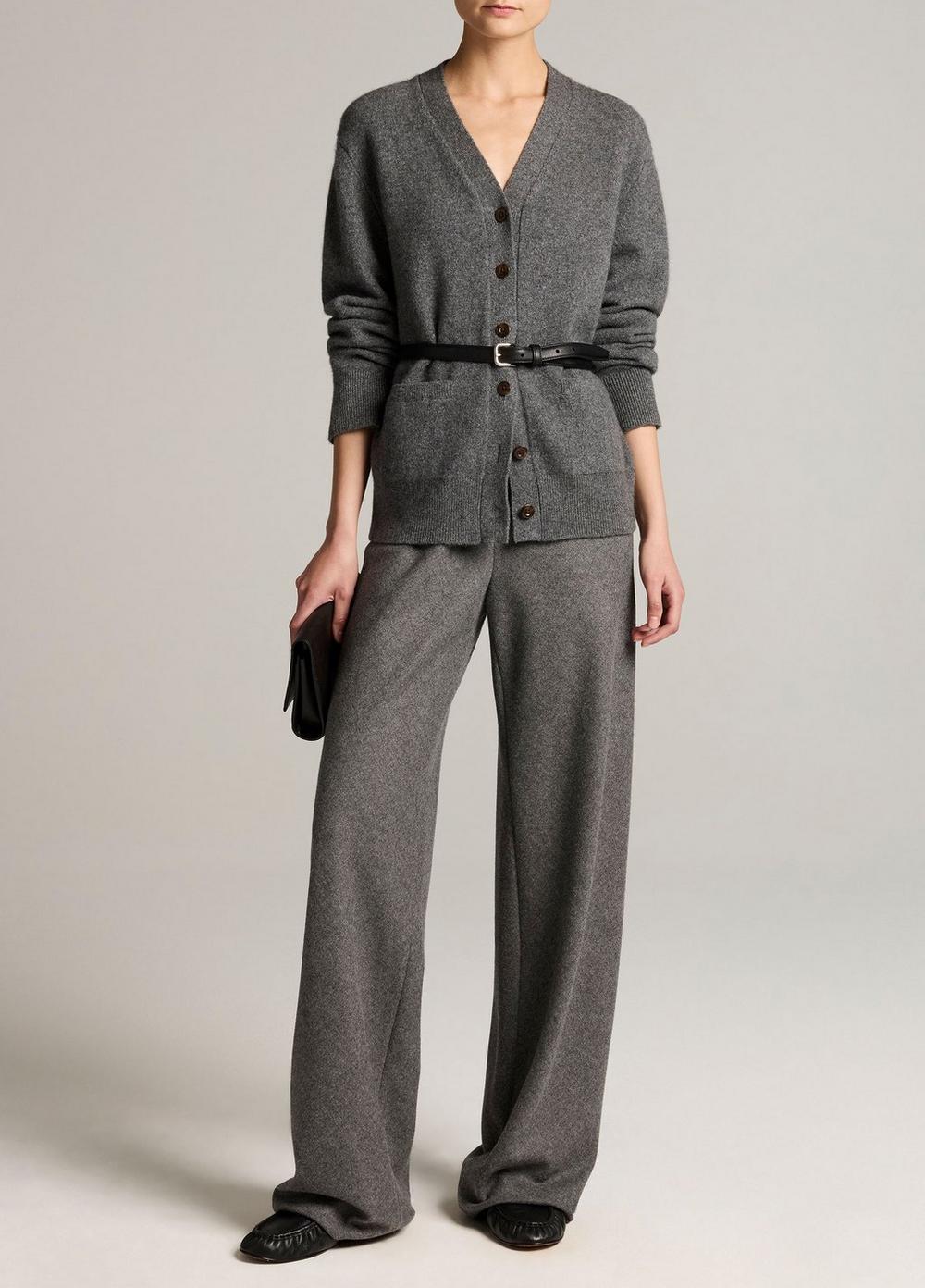 VINCE Vince Colette High-Rise Italian Wool-Blend Flannel Bias Pant